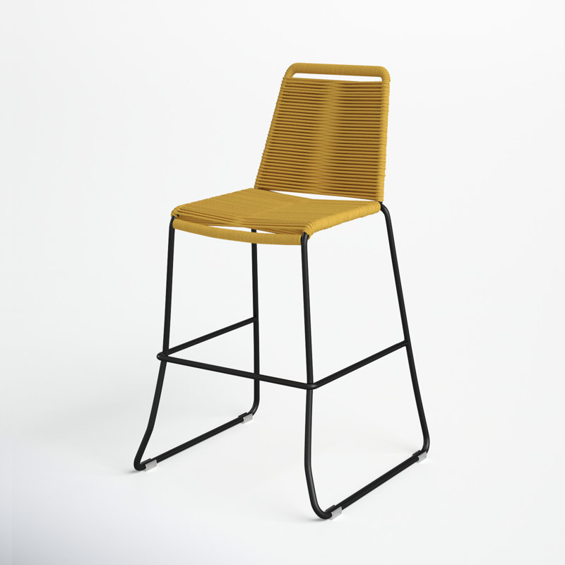 Huron Metal Outdoor Bar Stool & Reviews | AllModern